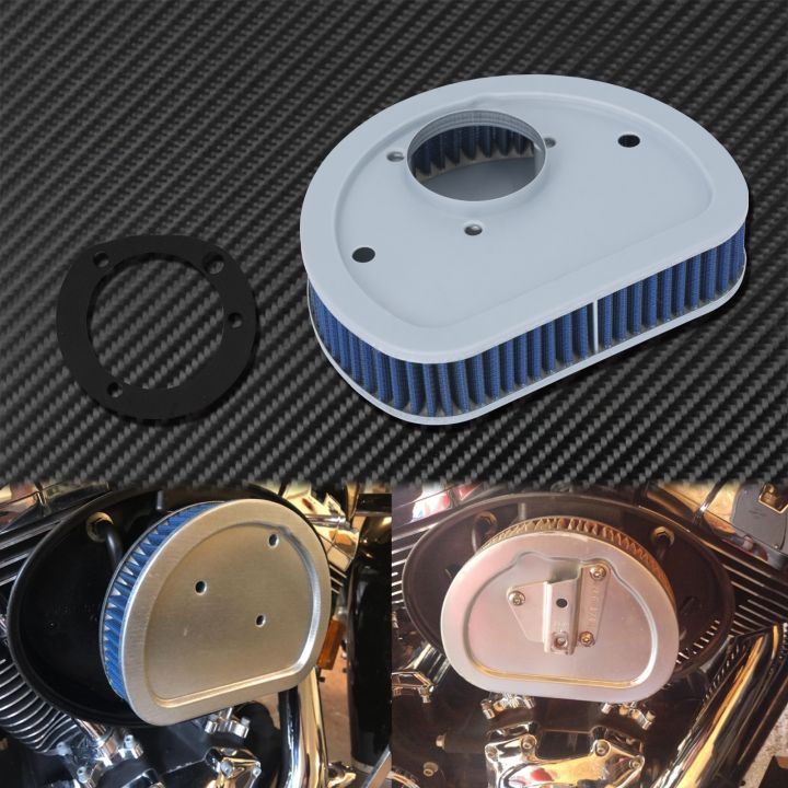 Air filter Element-Motorcycle Air Cleaner Air Filter Intake Blue ...