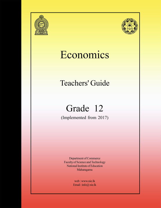 Economics Teachers Guide - Grade 12 - English Medium | Daraz.lk