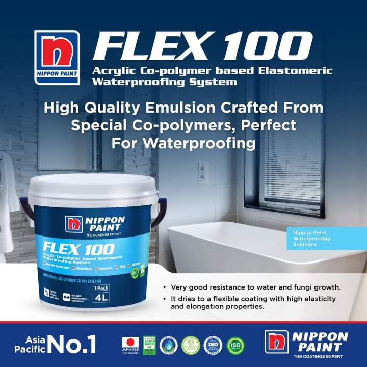 Nippon Flex 100 Waterproofing (1 Pack Solution) | Daraz.lk