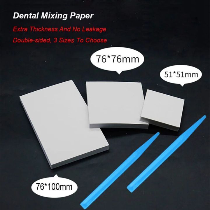 S/M/L Disposable Dental Lab Mixing Paper 50 Sheets Dentistry Cement ...