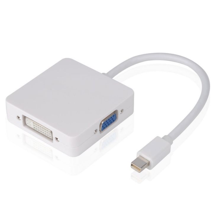 【The Timber Loft】Mini Display Port Thunderbolt HDMI / DVI / VGA 3 in 1 ...