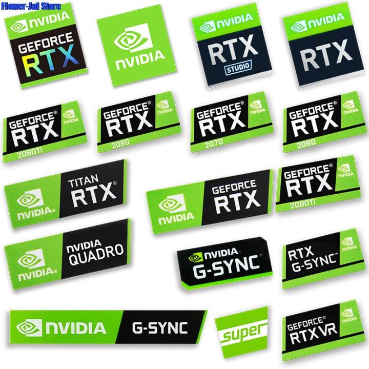 New 1pc Graphics Sticker Rtx 2080ti 2070 2060 Titan Vr Gtx 1650 1660ti ...