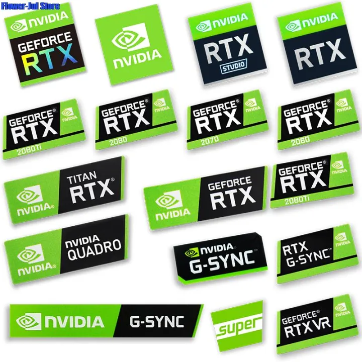 New 1pc Graphics Sticker Rtx 2080ti 2070 2060 Titan Vr Gtx 1650 1660ti ...