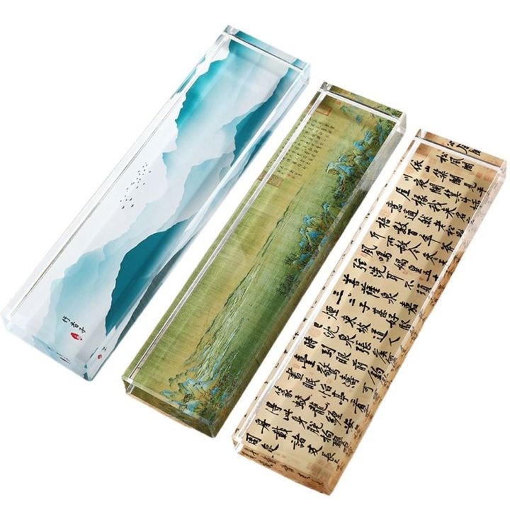 Easy To Use Heavy Enough Clear Paperweight Rectangle Smooth Surface ...