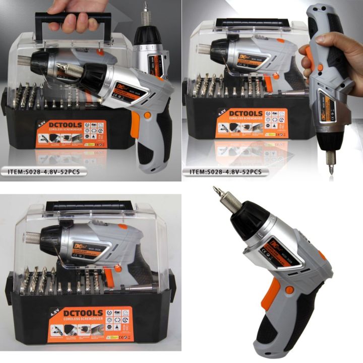 52pcs Electric Drill Machine Wireless Cordless Rechargeable Drill ...