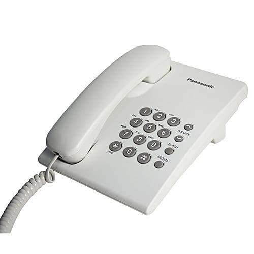 Panasonic KX-TS500MX Single Line Corded Phone White | Daraz.lk