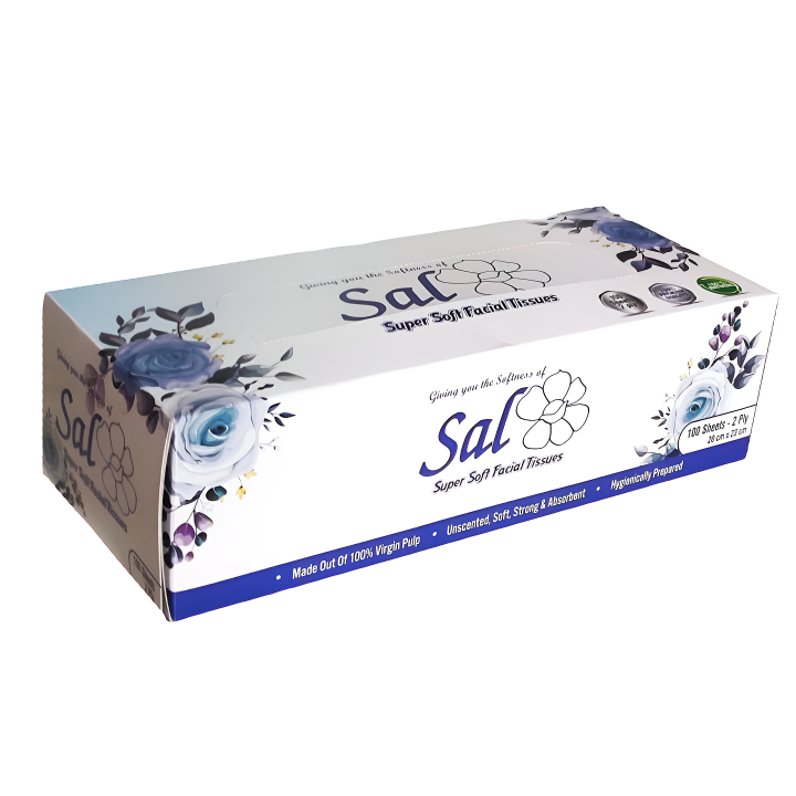 SAL Facial Tissue box 100 sheets | Daraz.lk