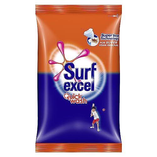 Surf Excel Quick Wash Detergent Powder 2 Kg, Washing Powder With Lemon ...