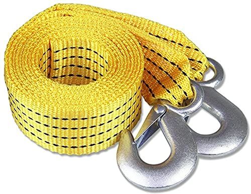 Znee Smart Premium Heavy Duty 4M Long Tow Belt ||Car Tow Cable || 3 Ton ...