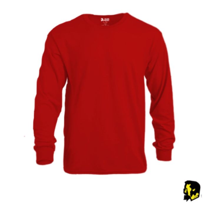 Moffi Essentials- Men's Long Sleeve T-Shirt - Red | Daraz.lk