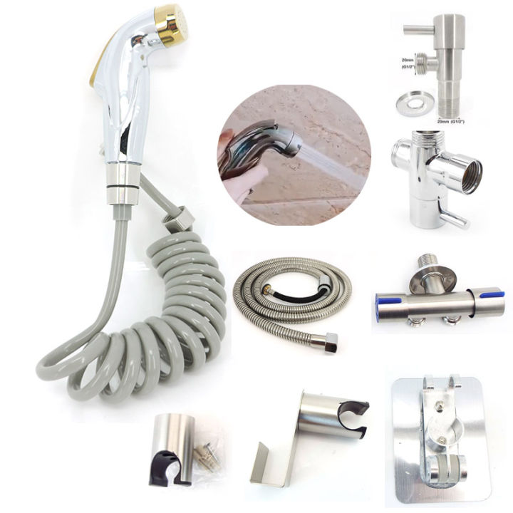 hand bidet Sprayer ABS wc Toilet Water spray faucet enema cleaner wash ...
