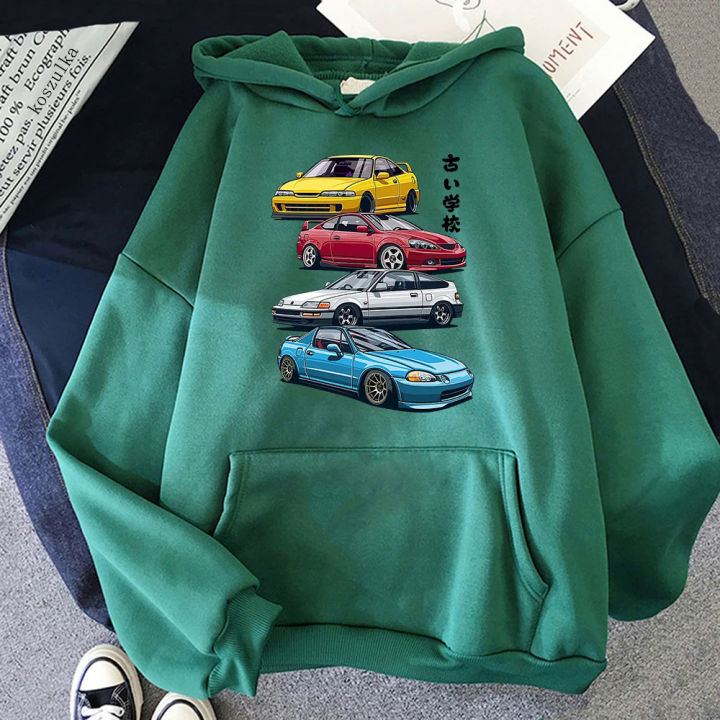 Anime JDM Mix Civic CRX Integra Hoodies Women Graphic Car Initial D ...