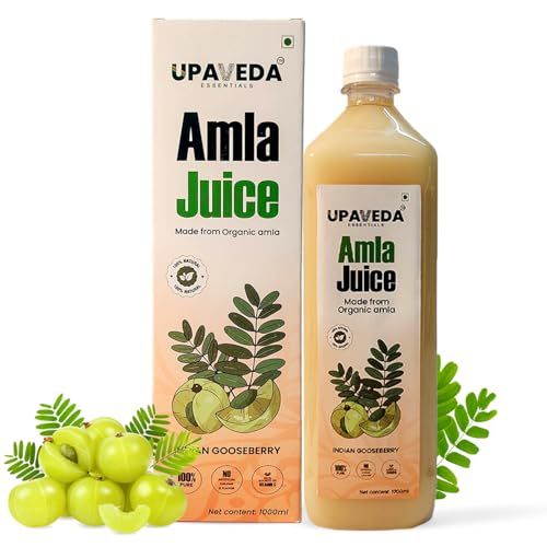 Upaveda Amla Juice 1Ltr | Organic Amla Juice for Hair & Skin | Rich in ...