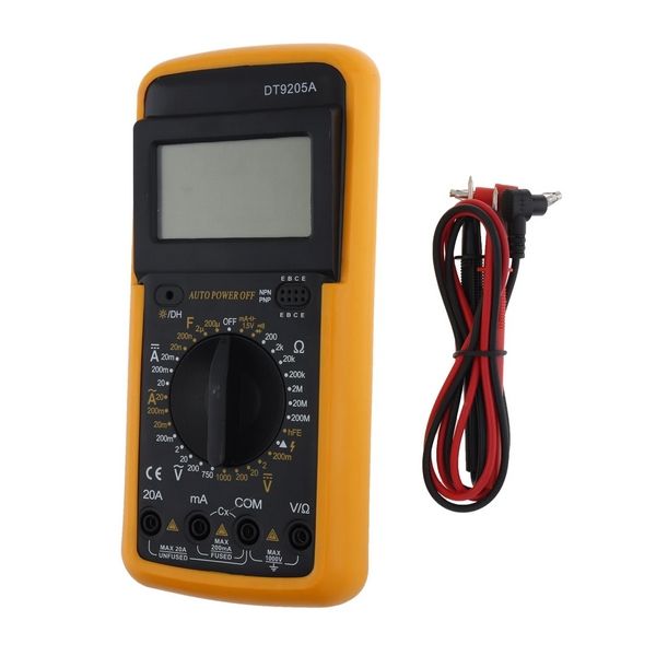 DT9205A Professional Digital Multimeter Electric Handheld Ammeter ...