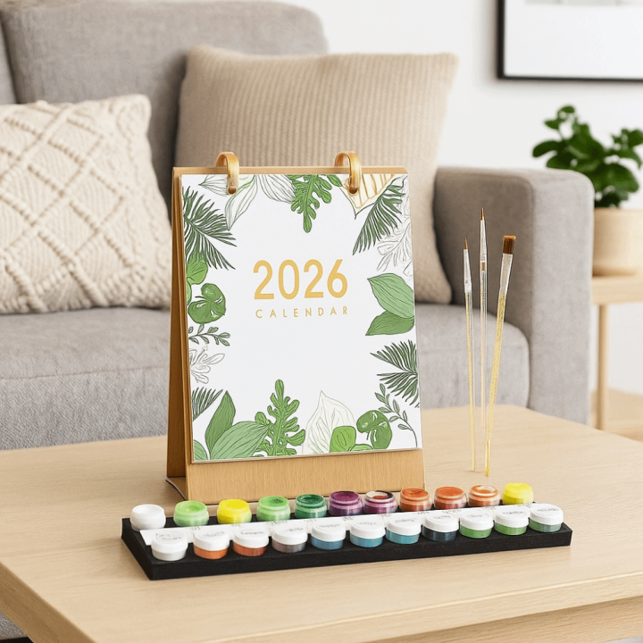 Practical 2026 Edition Desk Calendar 12 Month Handmade Table Planner ...