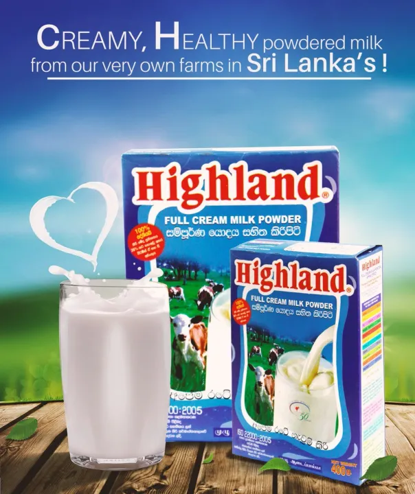 Highland Full Cream Milk Powder 400g 2 Packs | Daraz.lk