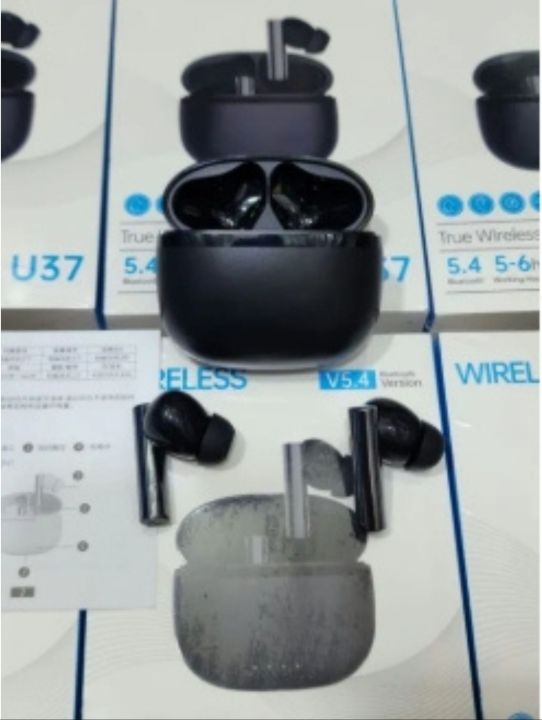 True Wireless Earbuds U37 Air Pods Anker Copy New model black AirPods ...
