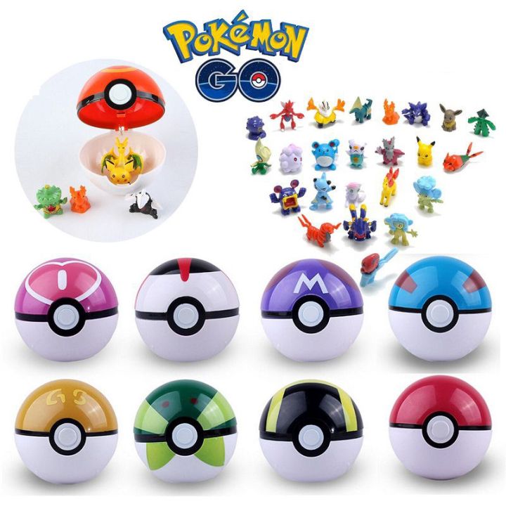 Bounce Pokemon Go Pokeball Ball Pop-up 7cm Plastic Ball Toy Action ...