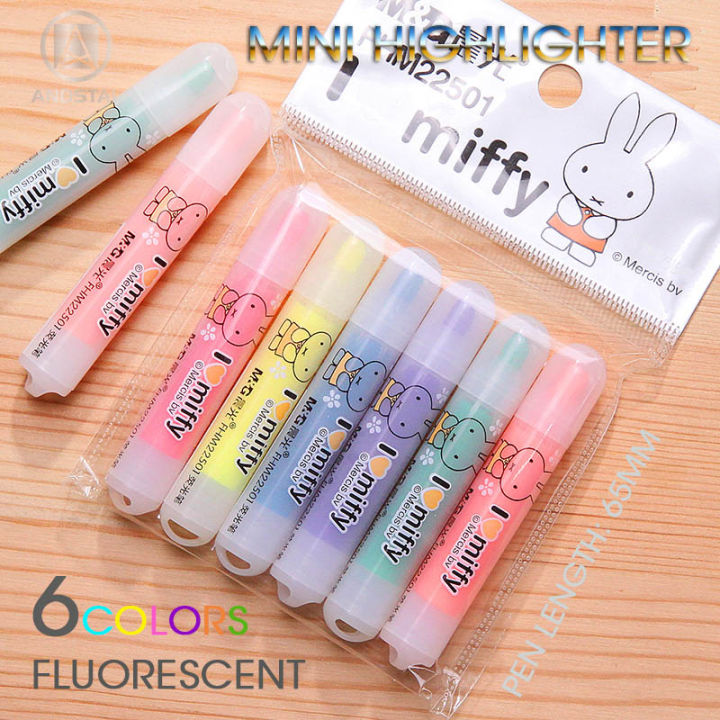 【Toy life hall】Andstal 6 Colors/set Unique Window Tip Highlighter Pen ...