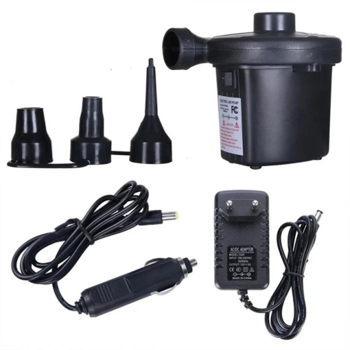 12V Portable Electric Air Inflator Air Mattress Boat Car Auto Air ...