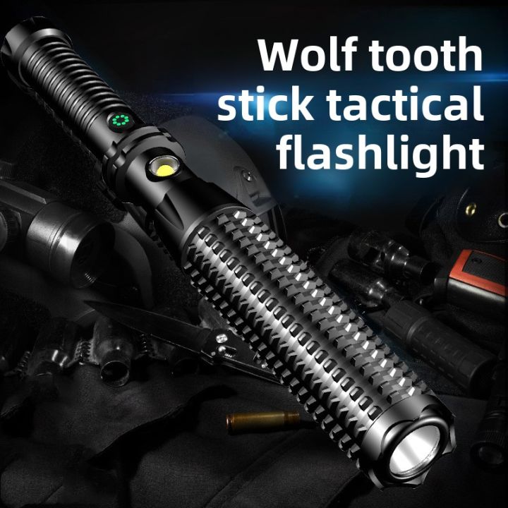 Multi functional LED strong long-range flashlight, outdoor charging ...