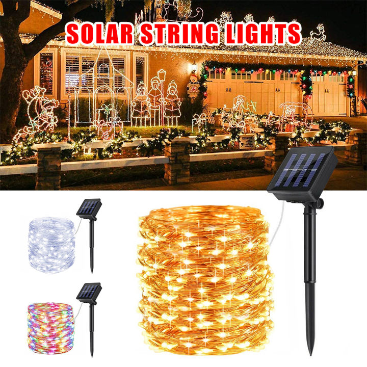 Outdoor Solar Light Strip LED 7M 10M 20M Garden Decoration Solar Lights ...