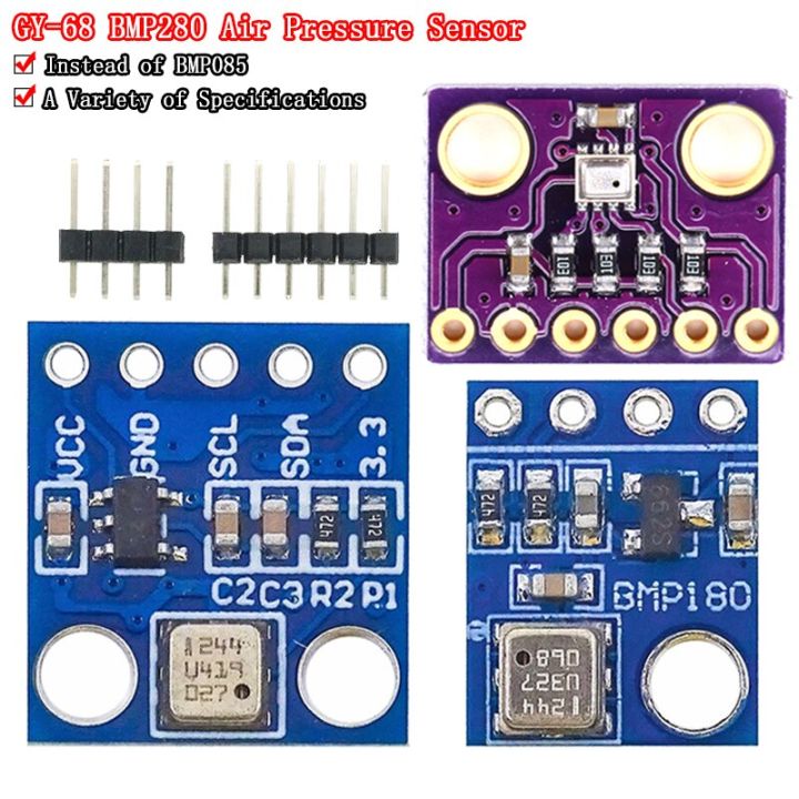 GY-68 GY-63 BMP180 BMP280 GY68 Digital Barometric Pressure Sensor Board Module compatible with ...
