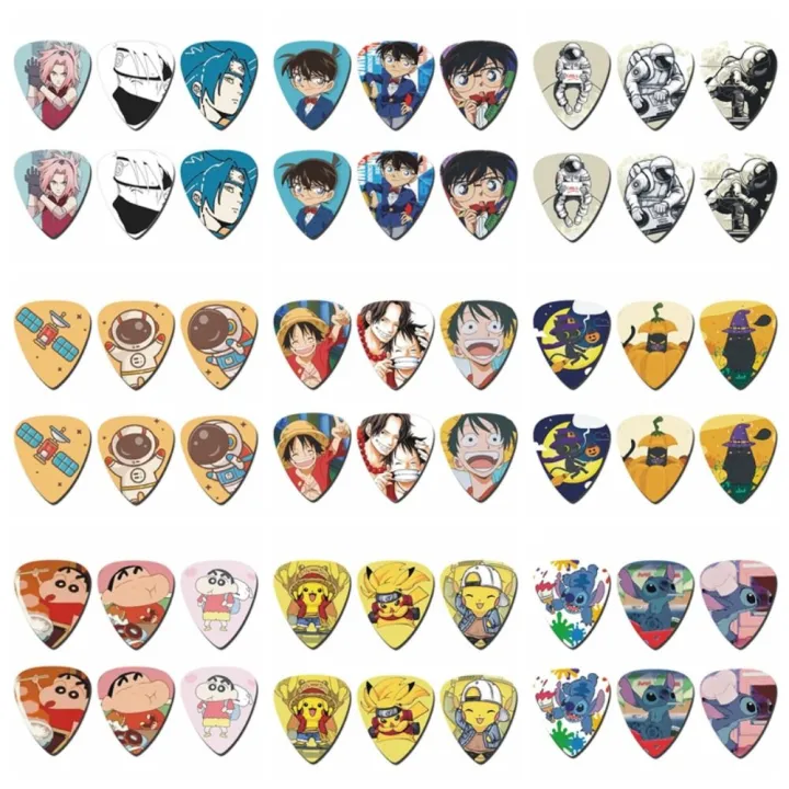 Instrument Accessories PVC Bass Guitar Picks Cartoon DIY Design Guitar ...