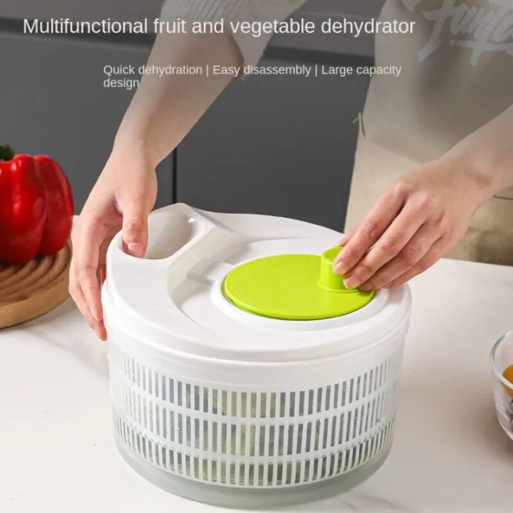 Kitchen Tools Salad Spinner Lettuce Greens Washer Dryer Drainer Crisper ...