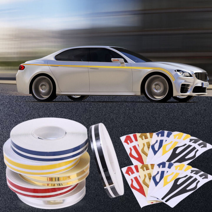 Multicolor Double Line Tape Striping Pin Car Body Decal Vinyl Waist ...