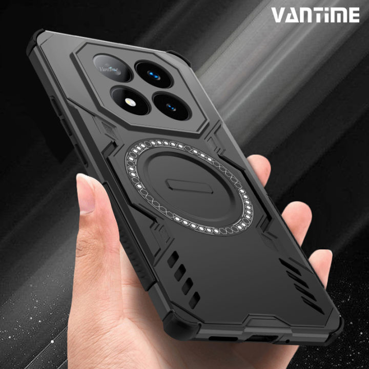 Vantime Case for Xiaomi Redmi Note 14 Pro+ Plus 5G Heat Dissipation Armor Shockproof Hard Back ...