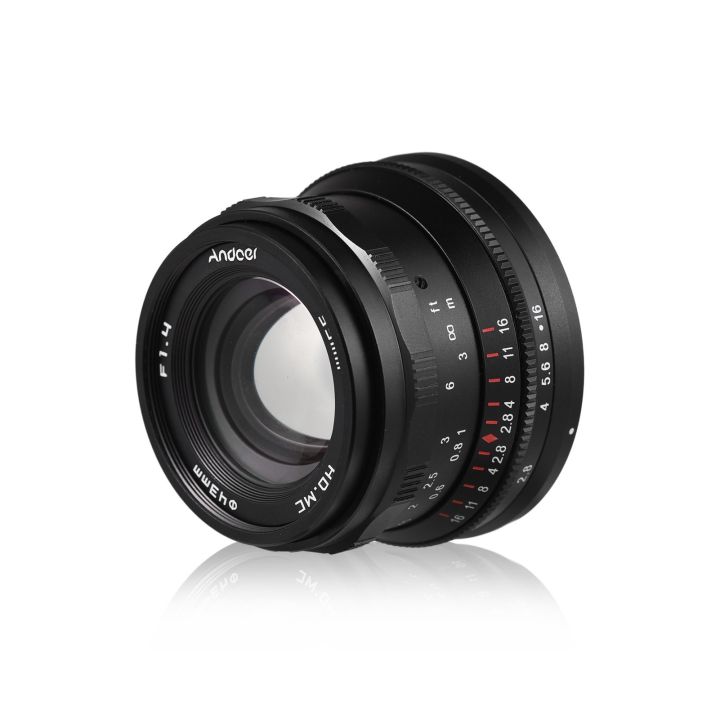 35mm Fixed Focus Camera Lens Full Frame Camera Prime Lens F1.4 Large ...