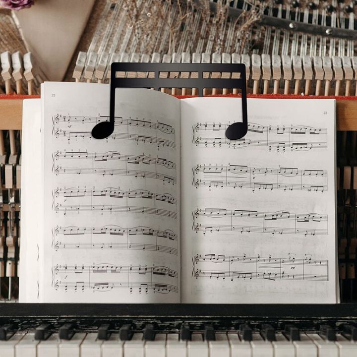 Note Paper Clip Piano Music Book Paper Sheet Musical Note Spring Holder ...