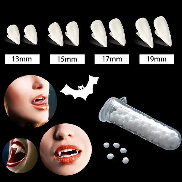 vampire teeth 1Pair Halloween Vampire Zombie Teeth DIY Solid Resin ...