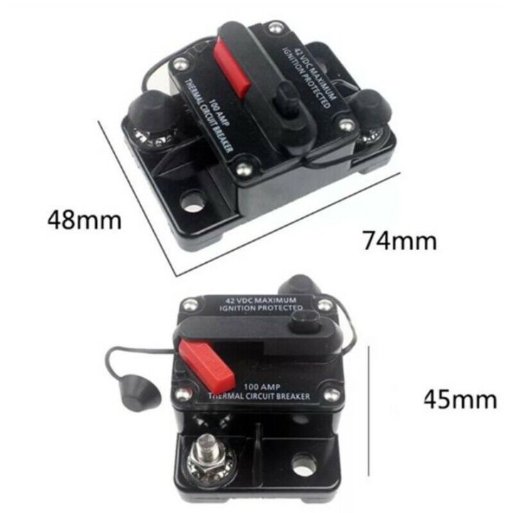 【FOOT SOFA】Waterproof Car Circuit Breaker Fuse Manual Switch 30-300Amp ...