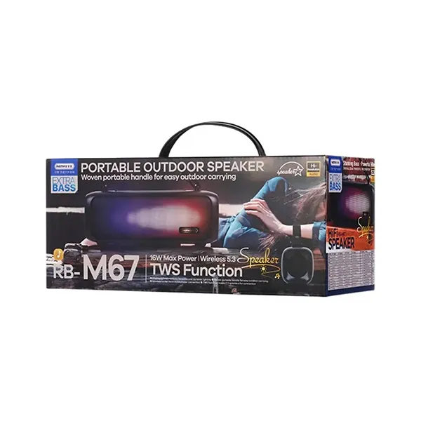 Remax RB-M67 Engine Series Portable Outdoor Speaker | Daraz.lk