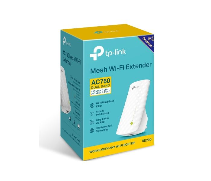 TP LINK RE200 AC750 Wi-Fi Range Extender Wifi Signal Booster | Daraz.lk