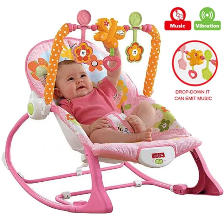 3 in 1 Baby Rocker Music and Vibration | Bigger Size Infant to Toddler ...