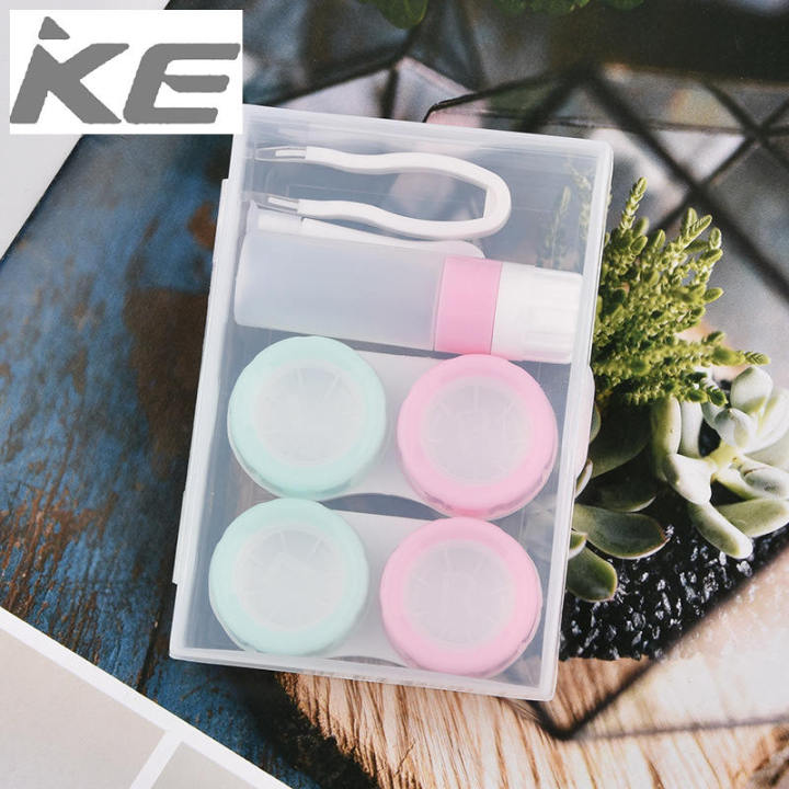 Two Pairs Of Contact Lens Care Boxes Transparent Lens Boxes | Daraz.lk