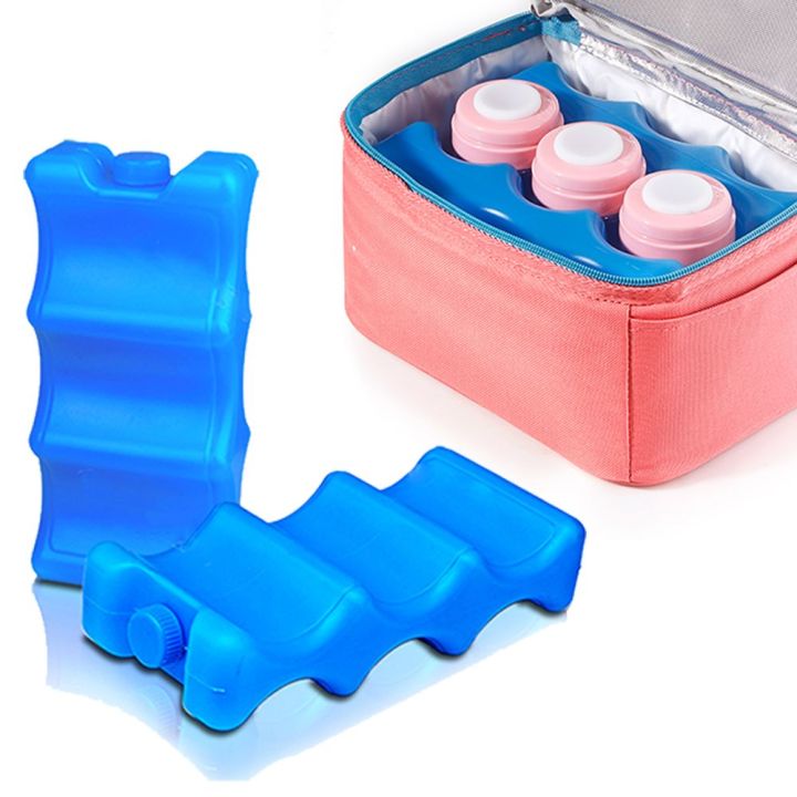 Cool Lunch Box Picnic Travel Ice Blocks Gel Freezer Water injection ...