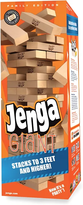 Jenga Giant Family Hardwood Stacking Game - Can Stack to 3 Feet & Higher | Daraz.lk