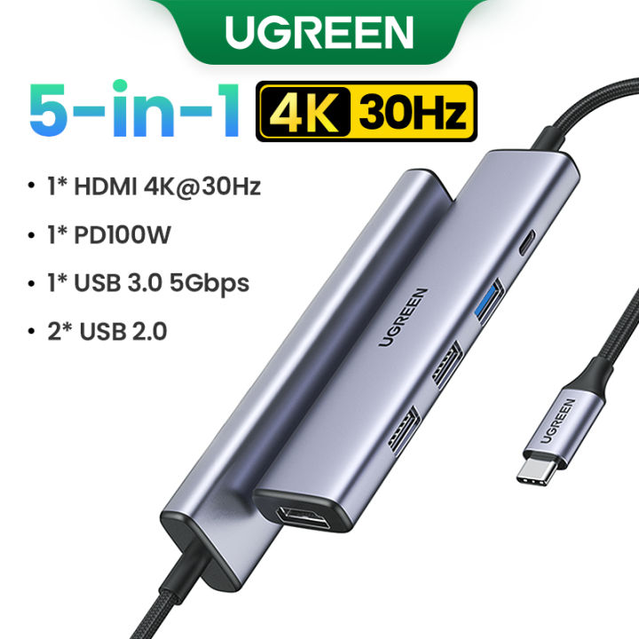 UGREEN Revodok 5-in-1 USB-C Hub with 4K HDMI, 100W PD, 3 USB-A Data ... UGREEN Revodok 5-in-1 USB-C Hub with 4K HDMI, 100W PD, 3 USB-A Data ...
