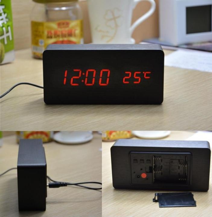 LED WOODEN CLOCK | Daraz.lk: Buy Online at Best Prices in Srilanka ...