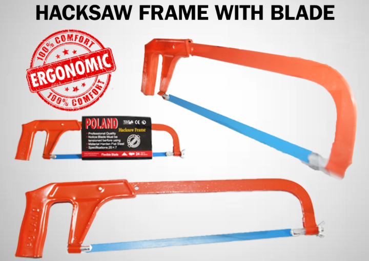 Precision Pro Hacksaw Frame with Blade. High Quality Hacksaw Frame ...