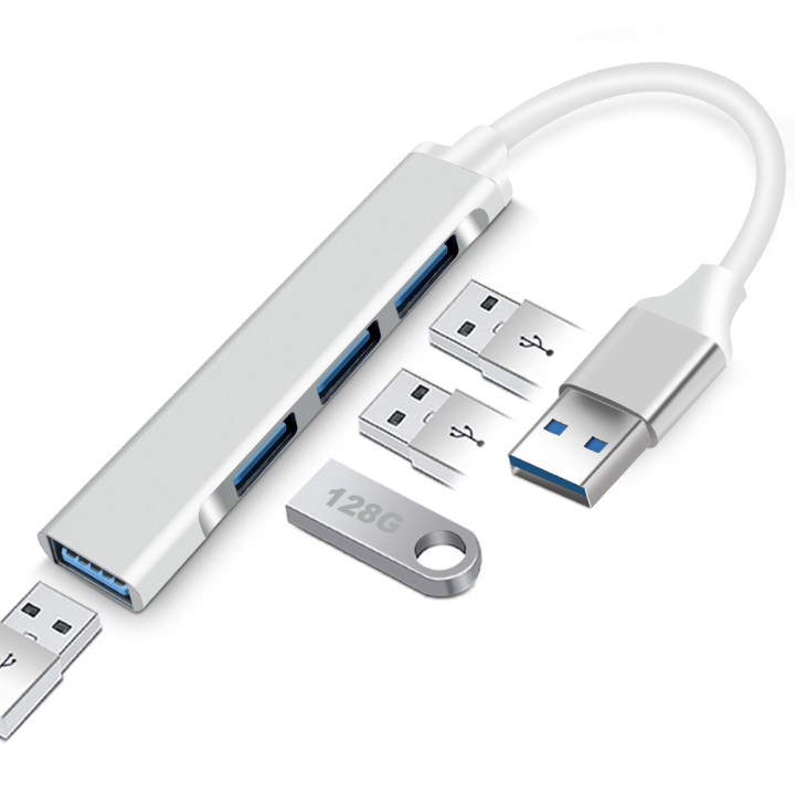 Gray C809-1 Mini Hub Expansion Dock Type C Hub Splinter One Tow Four ...