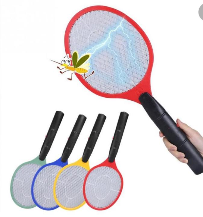 Cordless Battery Power Electric Fly Mosquito Swatter Bug Zapper Racket ...