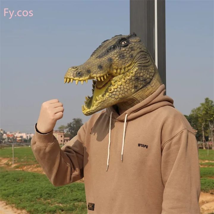 Alligator Mask Masquerade Party Adult Latex Reptile Animal Full Face ...