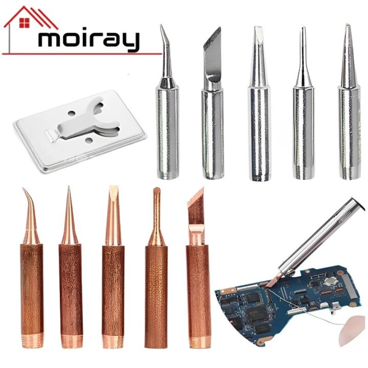 soldarin iron 5Pcs 900M-T Pure Copper Soldering Iron Tip Lead-free ...
