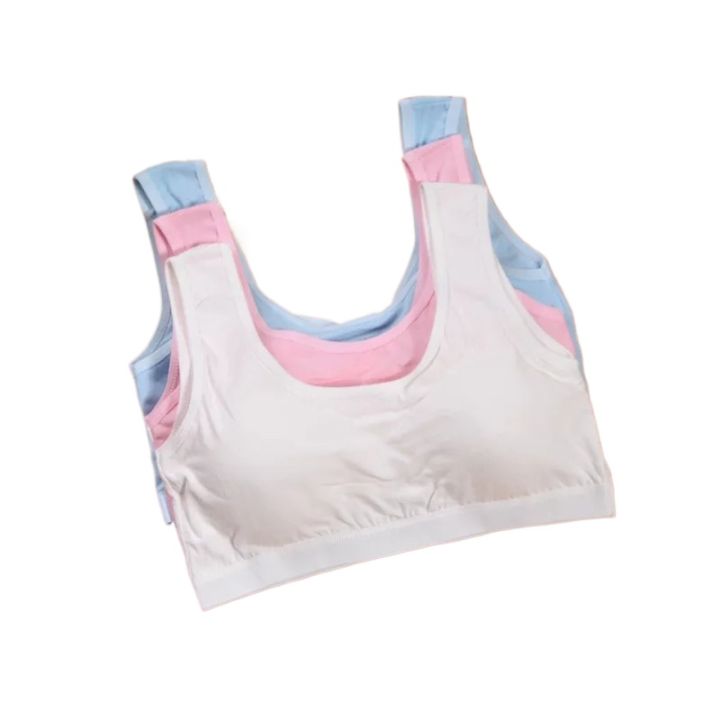 Teenage Girls Training Bras Young Girls Bra Underwear Solid Soft ...