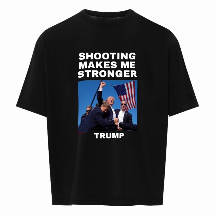 Oversize Trump Being Taken Off Stage By Secret Service T-shirt Front ...